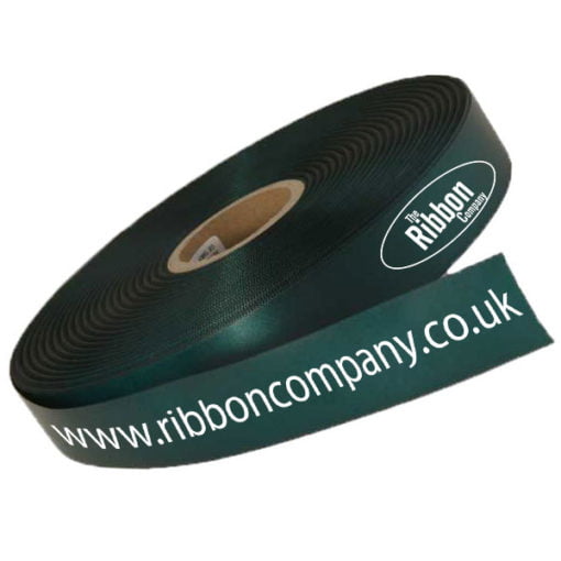 Navy Blue Logo Printed Ribbon - The Ribbon Company