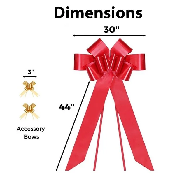 Giant Bow – Red 30″ Giant Bow - The Ribbon Company