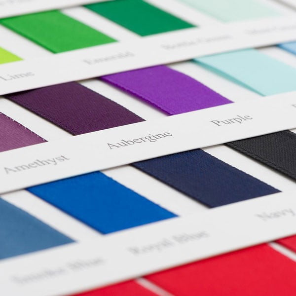 Colour Chart – Satin & Grosgrain - The Ribbon Company