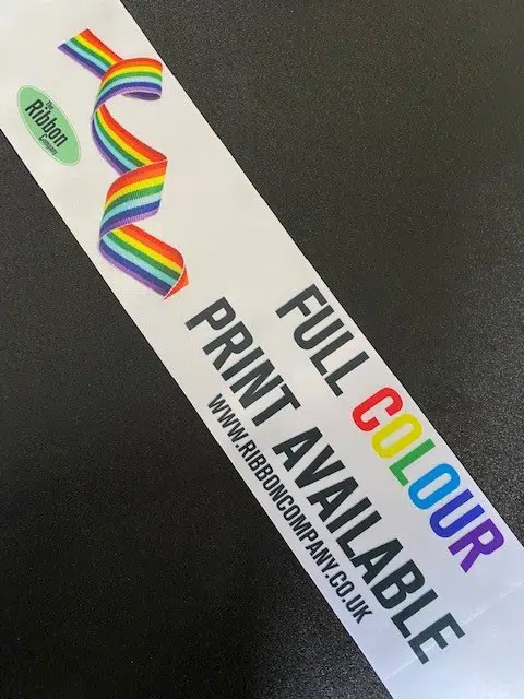 Pantone Matched Ceremony Ribbon With Full Colour Logo – 100mm Wide ...