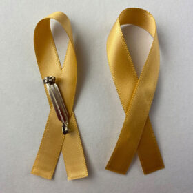 Gold Awareness Ribbons - The Ribbon Company