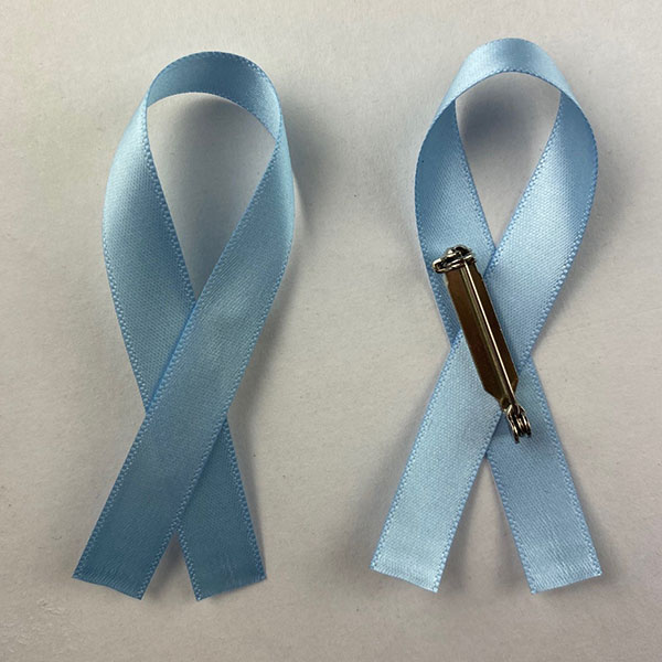 Pale Blue Awareness Ribbons - The Ribbon Company