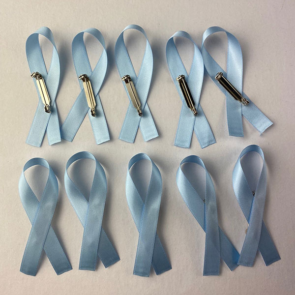 Pale Blue Awareness Ribbons - The Ribbon Company