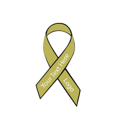 Gold Awareness Ribbons - The Ribbon Company
