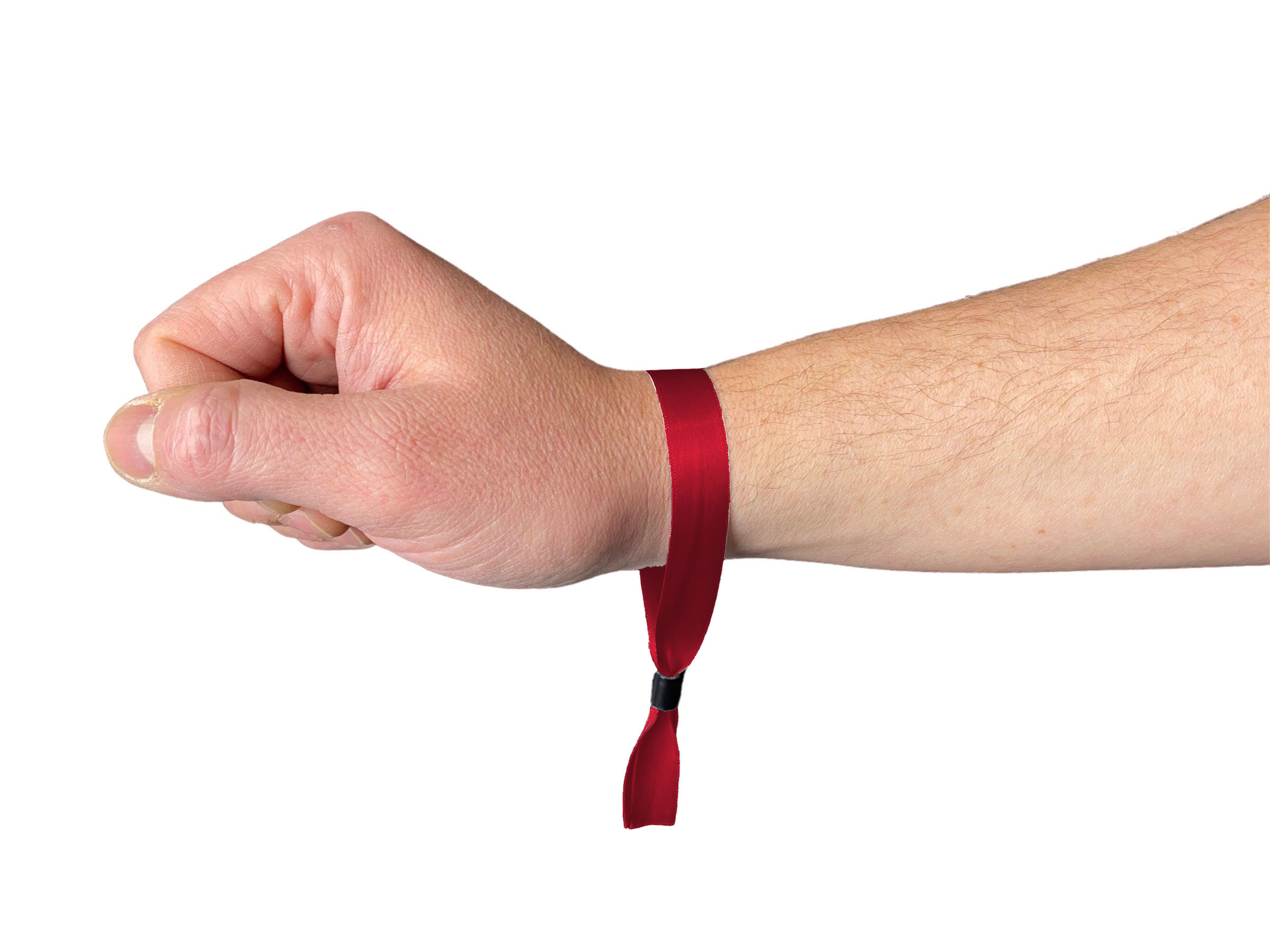 Dark Red Festival Wristbands – Available Plain or Branded with Text ...