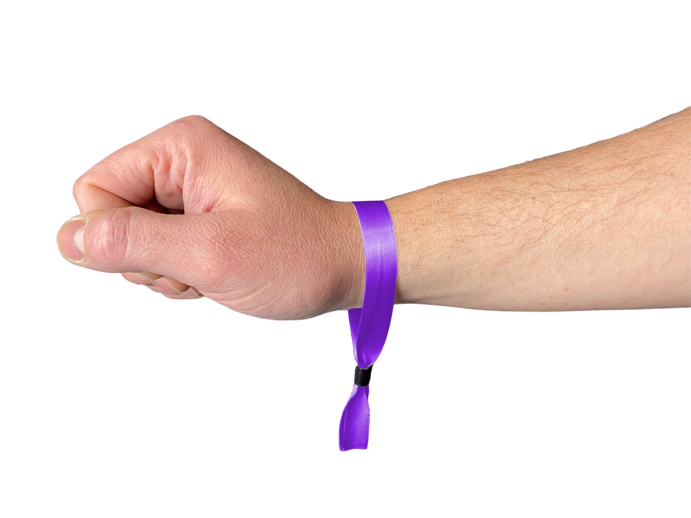 Purple Festival Wristbands – Available Plain or Branded with Text ...
